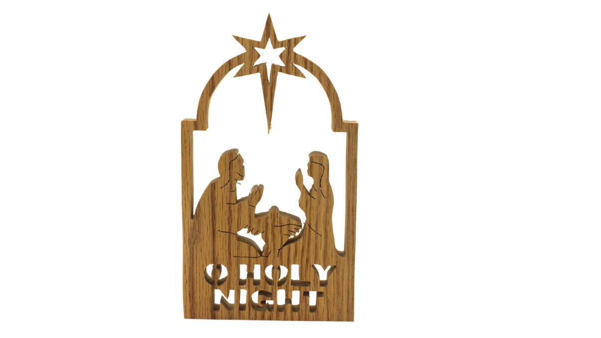 O Holy Night one-piece small Nativity – Bob's Home Woodshop